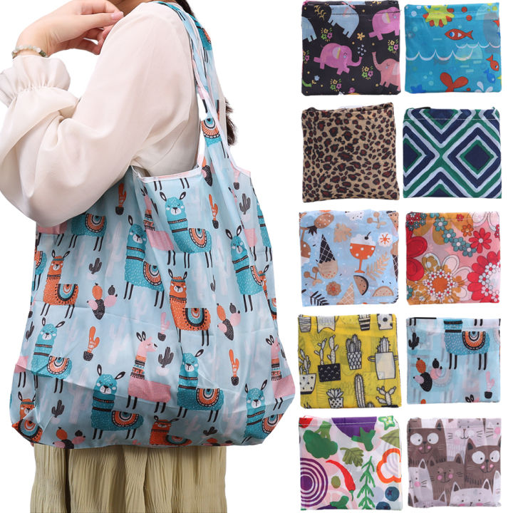 Printing Foldable Eco-Friendly Shopping Bag Tote Folding Pouch Handbag ...