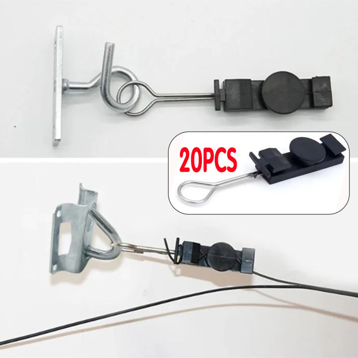 20pcs S Type Stainless Steel S Type Fasteners Dead - End Clamp Plastic ...