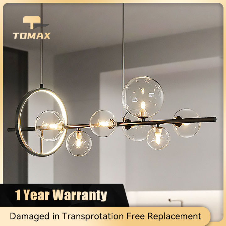 [Free Bulbs] TOMAX 120CM Led Pendant Lighting For Kitchen Island Living ...