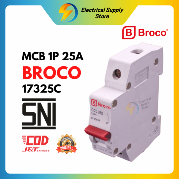 MCB BROCO 17325C- MCB C 25A | Lazada Indonesia