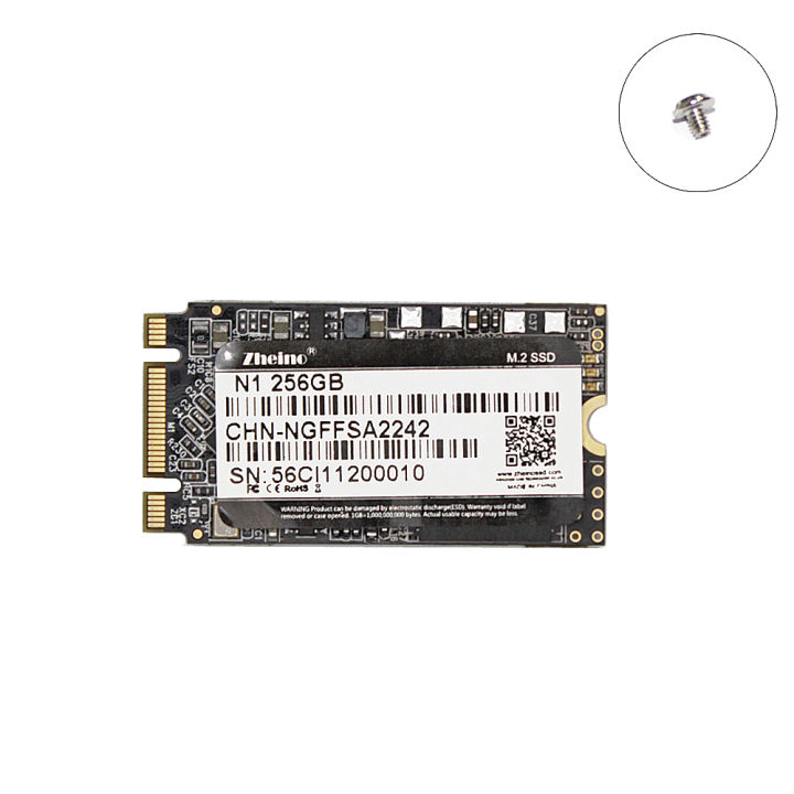 Zheino M.2 2242 256GB SSD 22x42mm NGFF Internal Solid State Hard Drive ...