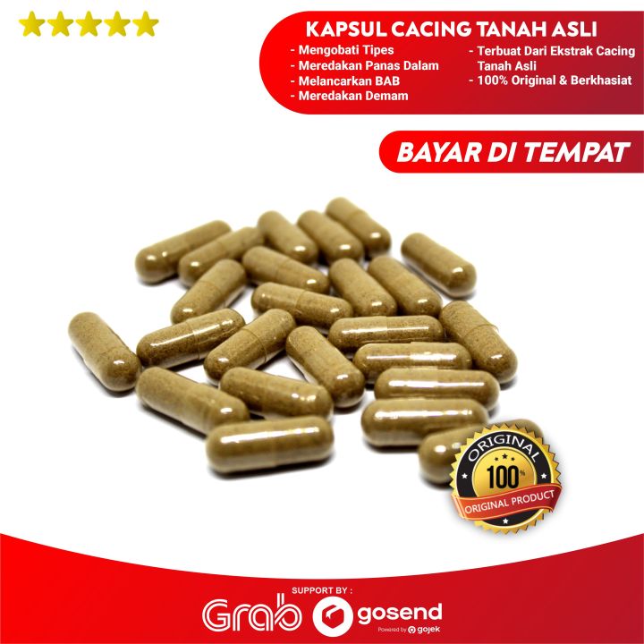KAPSUL CACING TANAH obat tipes - deman - radang usus herbal manjur ...