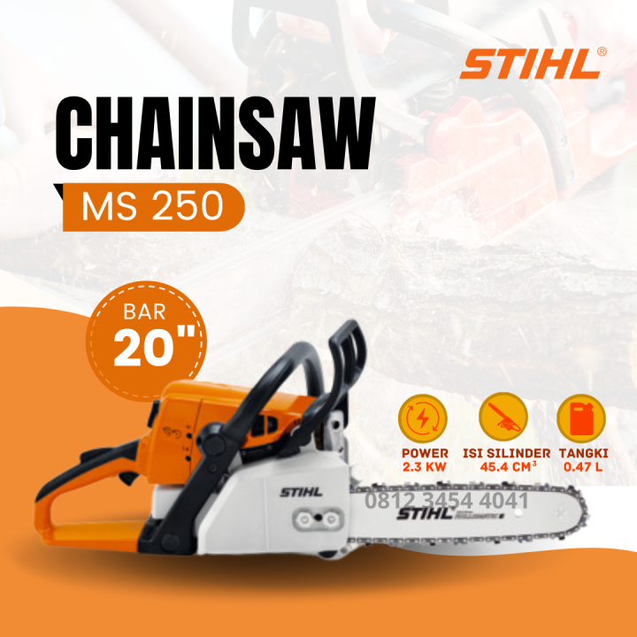 Mesin Senso Stihl 20" Chainsaw MS250 MS-250 | Lazada Indonesia