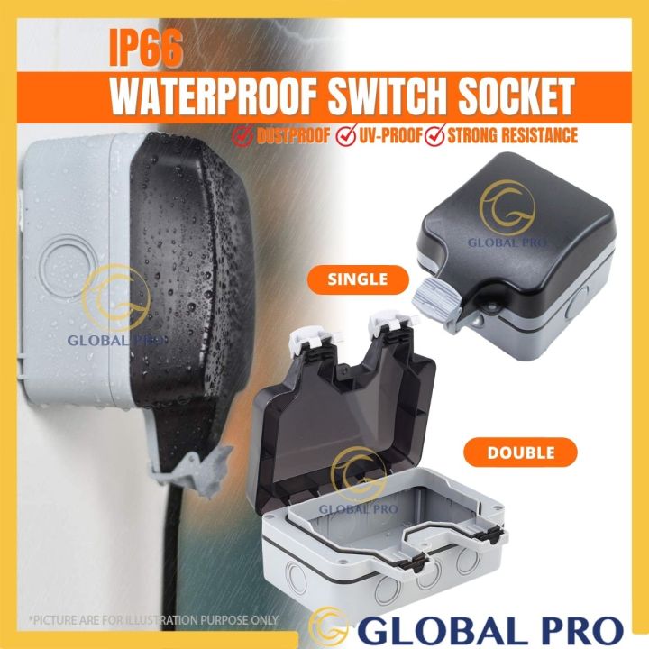 IP66 Weatherproof Outdoor Cover for Switches and Socket (Single ...