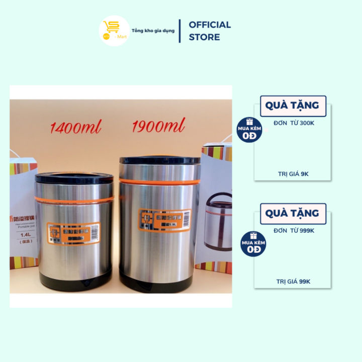 Cặp Lồng, Cà Mên, Hộp Đựng Cơm, Xách Nhiệt Cam Ailijin 1.4L-1.9L An ...