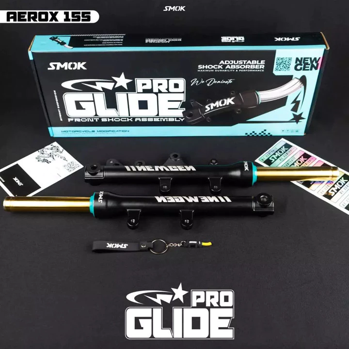 SMOK PRO GLIDE Front Shock for Yamaha Mio, Aerox V1/V2, Nmax V1/V2 ...