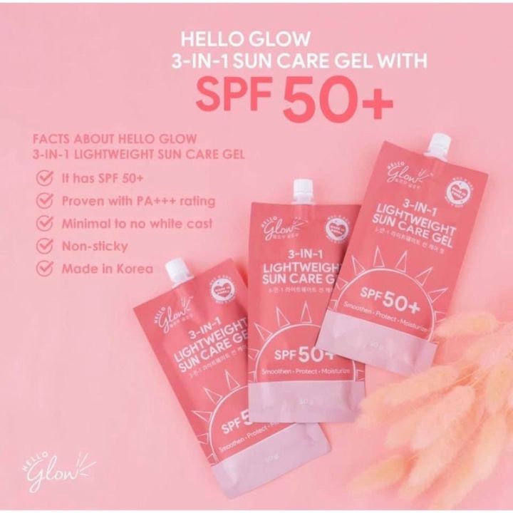 Hello Glow Sun Care SPF 50+ (SUNSCREEN) 50g | 25g by Ever Bilena | Lazada PH
