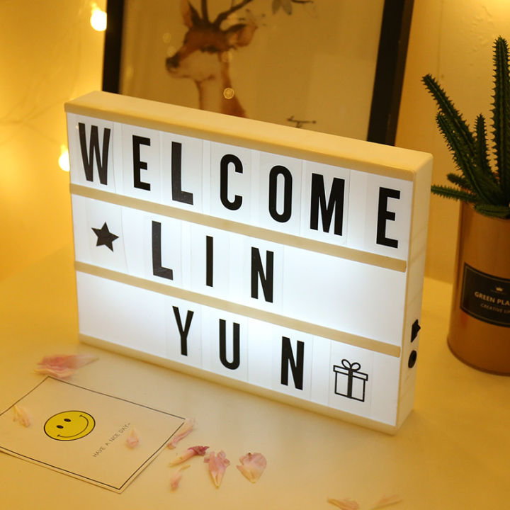 LED Box Light Box Message Box Led Alphabet Light Cinema Lightbox ...