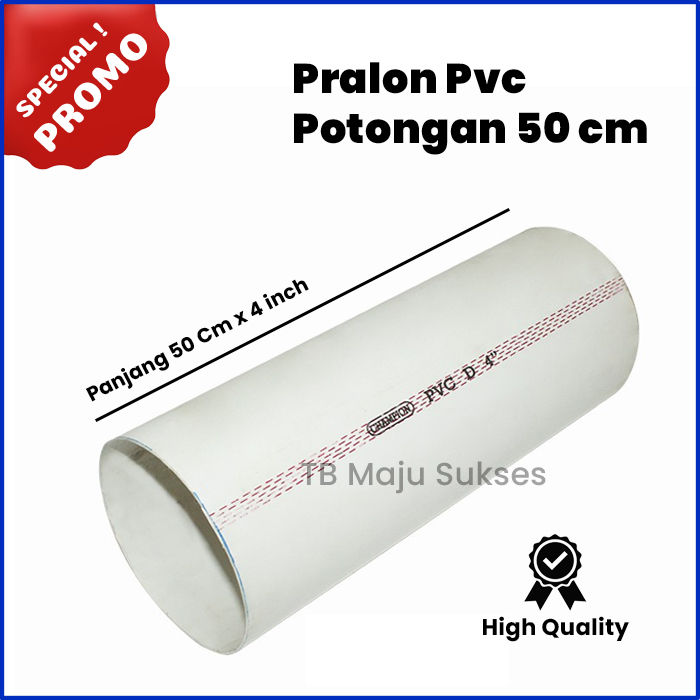 Pralon Pvc Paralon Pvc Saluran Air Potongan Panjang Ukuran 50 Cm Diameter 4 Inch Murah | Lazada ...