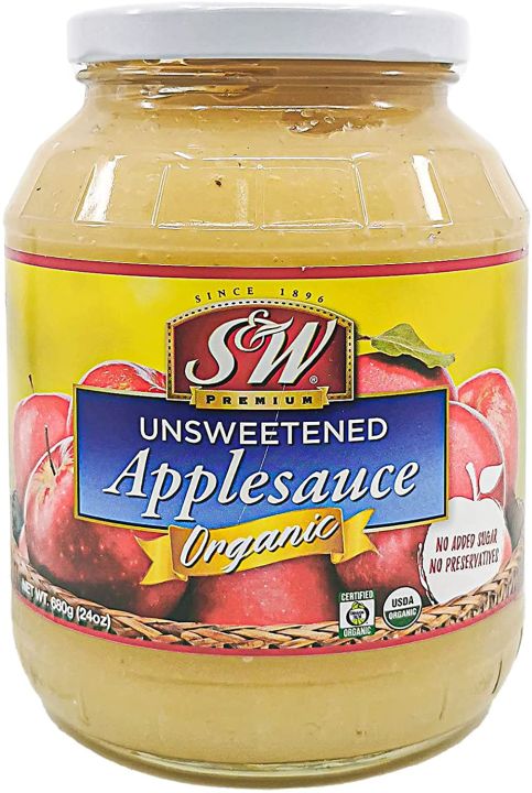S&W Unsweetened Organic Apple Sauce 680g | Lazada