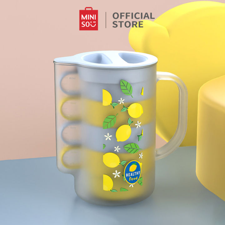 MINISO - Pitcher Set 5 in 1 Pitcher Plastik 1L + 4 Cangkir Teko Pitcher ...
