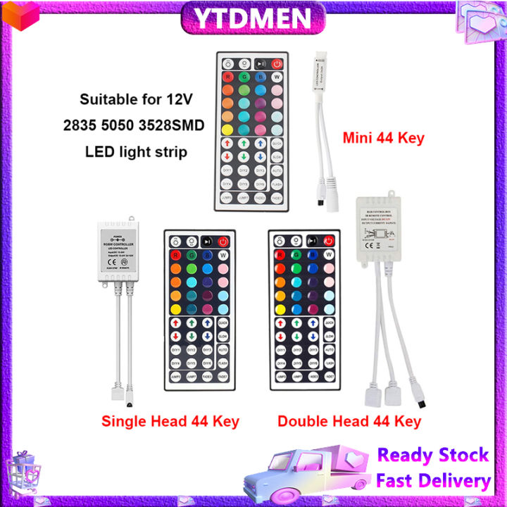 YTDMEN LED Controller 44 Keys Wireless IR RGB Controler Box Remote Controller LED Strip Dimmer ...