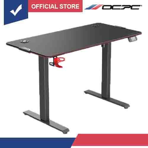 OCPC E-FIERO RGB E-HEIGHT ADJUSTABLE/1-MOTOR/STEEL-FRAME)GAMING DESK ...