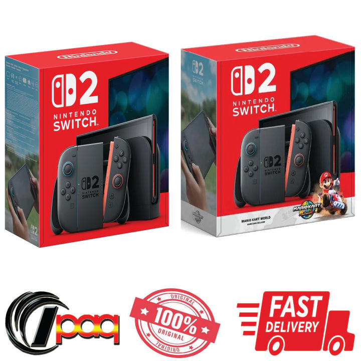 (MAXSOFT MALAYSIA)Nintendo Switch 2 Console FREE Tempered Glass / Nintendo Switch 2 Mario Kart ...