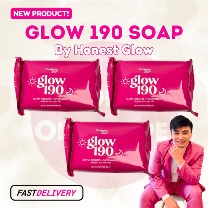 3 PCS HONEST GLOW 190 NIACINAMIDE SOAP | REJUVENATING CEO DAVE ...