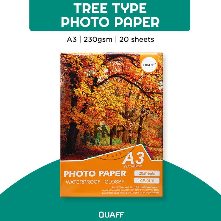 FMP A3 Size Quaff Glossy Photo Paper 230gsm Paper (20sheets) | Lazada PH