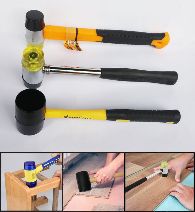 Rubber Hammer Soft Hammer Rubber Mallet Soft face Hammer for Soft ...