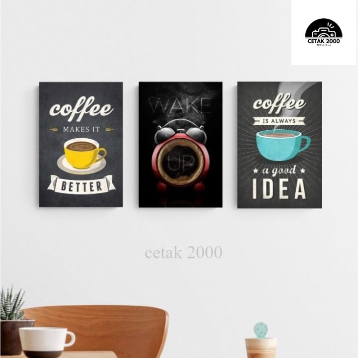 Hiasan Dinding Kopi Walldecor Pajangan Poster Kayu Warkop Aesthetic ...
