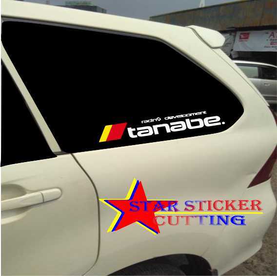 STICKER TANABE MURAH TULISAN UNTUK PINTU MOBIL TRD RACING | Lazada ...