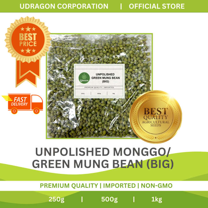 Unpolished Green Mung Beans Big/ Monggo Big - 250g, 500g, 1kg | Lazada PH