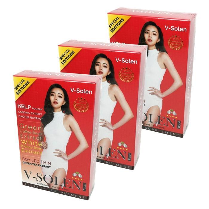 ใหม่ กล่องแดง V Solen อาหารเสริมควบคุมน้ำหนัก วี-โซเลน ลดน้ำหนัก วีโซเลน V-Solen By วีโซเลน ...