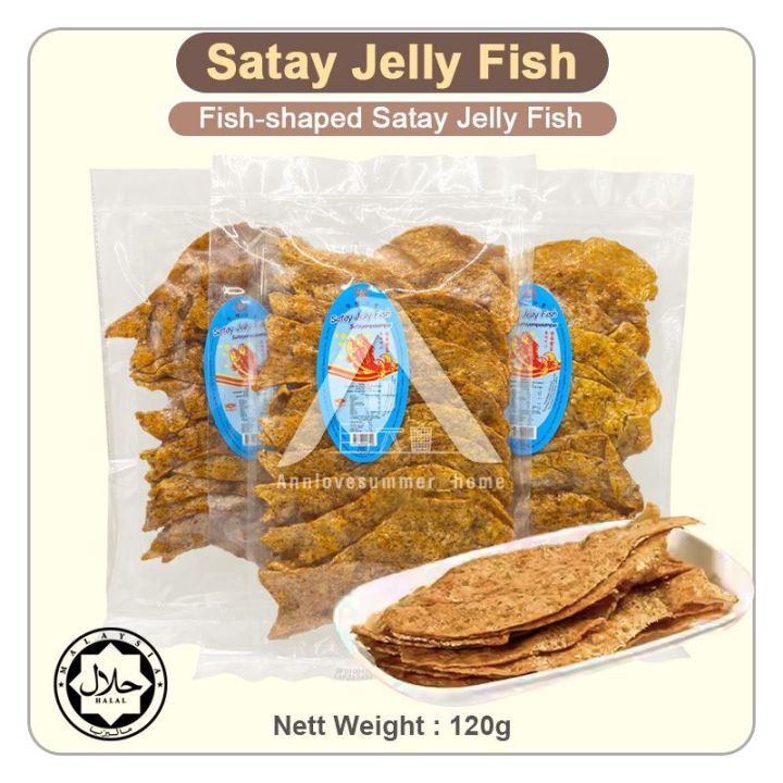 【𝗔𝗦𝗛】HALAL Thailand Satay Ampai Ampai Ikan Satay Jelly Fish Seafood ...