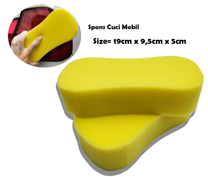 Spon Cuci Motor Murah Busa Super Daya Serap Tinggi 19x9.5x5 cm | Lazada ...