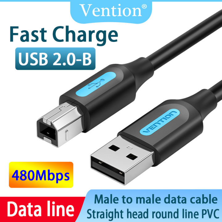 Vention USB Printer Cable 480Mbps USB 2.0 Type A Male To B Male Sync ...