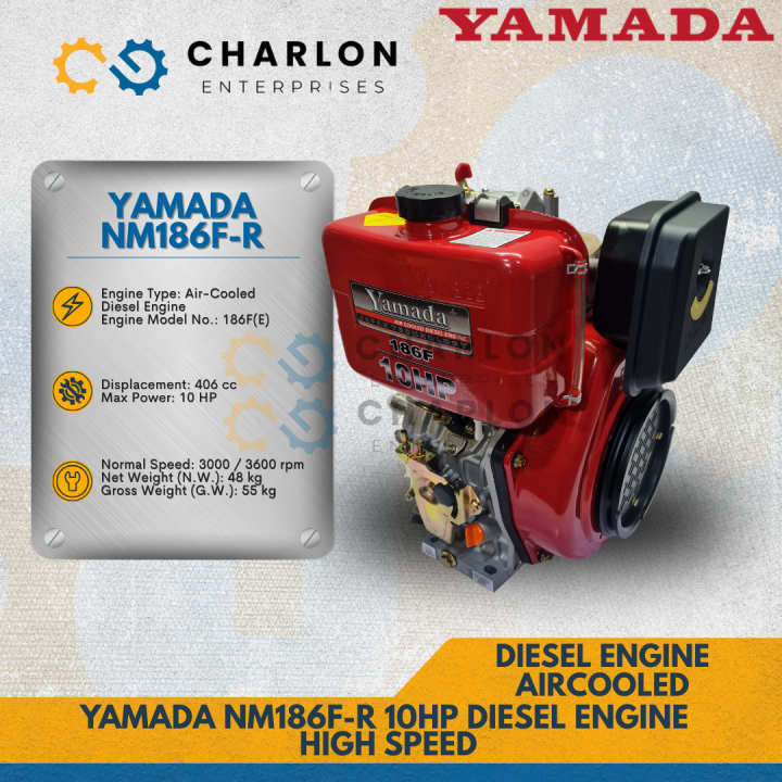 Yamada NM186F-R 10HP Diesel Engine High Speed | Lazada PH