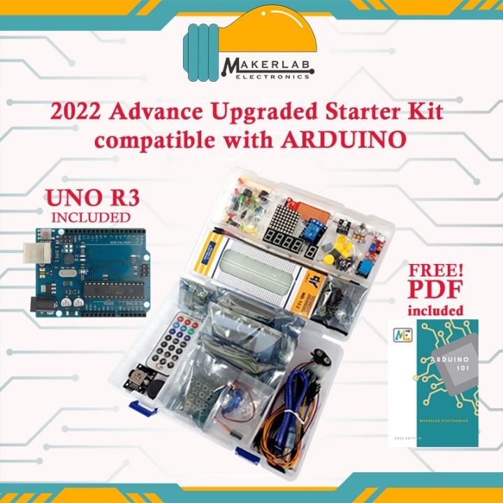 2022 Advance Upgraded Starter Kit compatible with Arduino UNO R3 w/ PDF ... 2022 Advance Upgraded Starter Kit compatible with Arduino UNO R3 w/ PDF ...