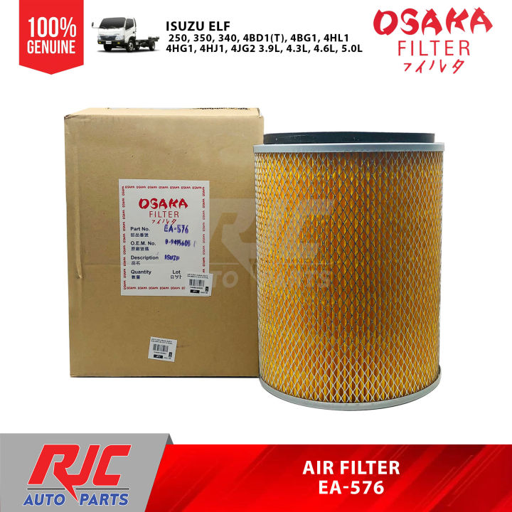 Osaka Air Filter Isuzu Elf 250 350 340 4BD1(T) 4BG1 4HL1 4HG1 4HJ1 4JG2 3.9L 4.3L 4.6L 5.0L EA ...
