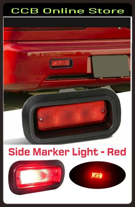 Car Side Marker Rear Bumper Light - RED - TM-579 - 1pc | Lazada