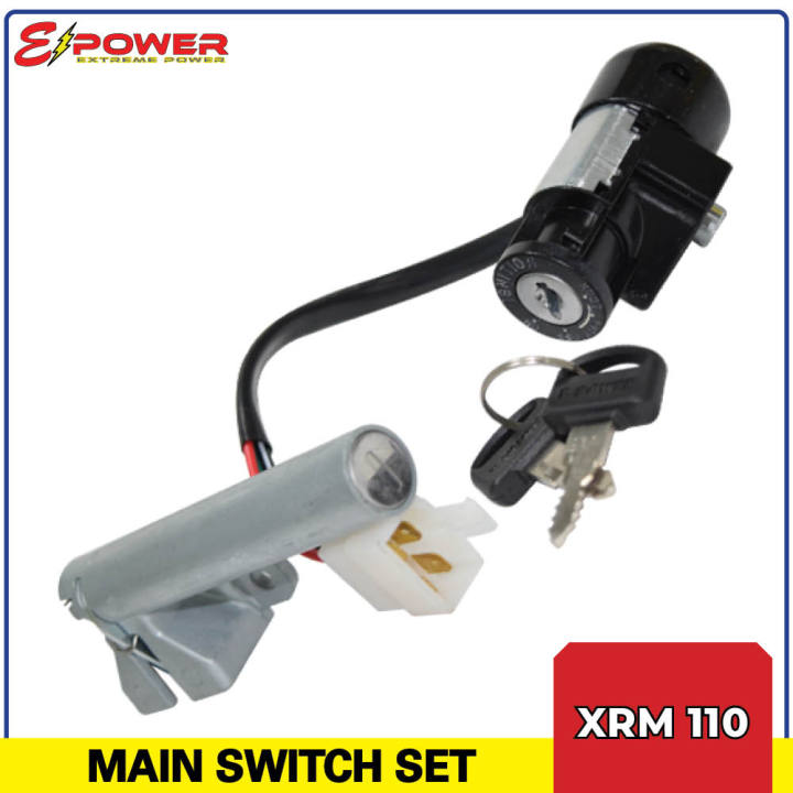 Honda XRM 110 E-Power Ignition Switch / Main Switch & Key Set | Lazada PH
