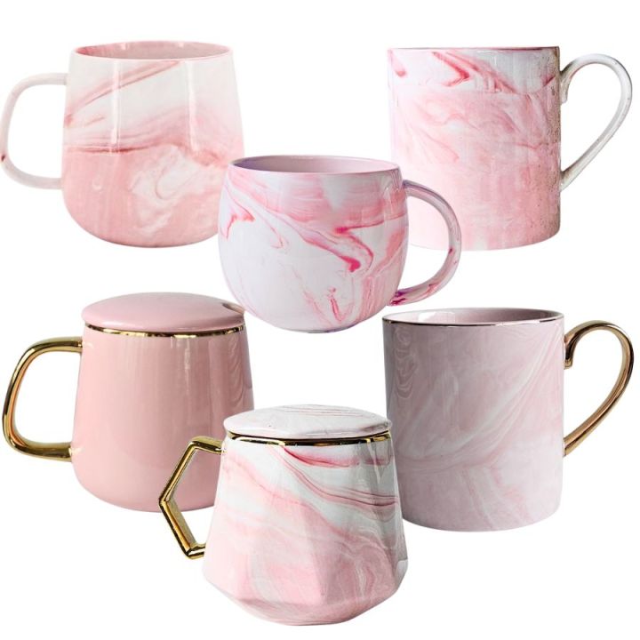 PINK CERAMIC MARBLE MUG | Lazada Singapore