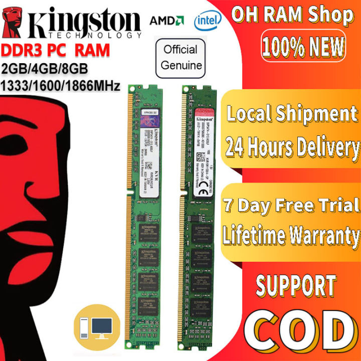 【Local delivery】Kingston PC RAM Module Computer Desktop 4GB 8GB DDR3 ...
