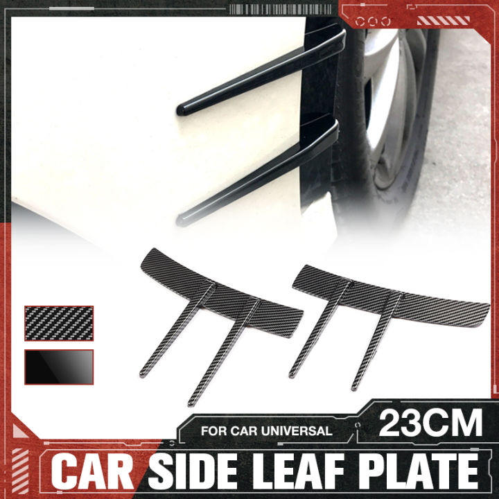 2 Pcs Front Bumper Lip Vent Decorative Spoiler Car Styling Accessories ...