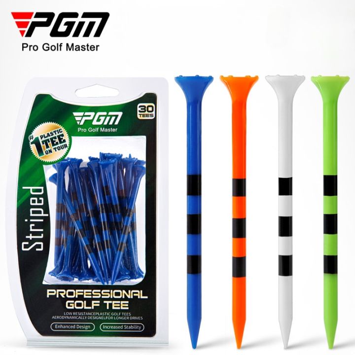 PGM Golf Tee Limit Mark 83mm Serve Wood Long Golf Accecories For Golfer Gift 30 Pcs/box 4 Colors ...