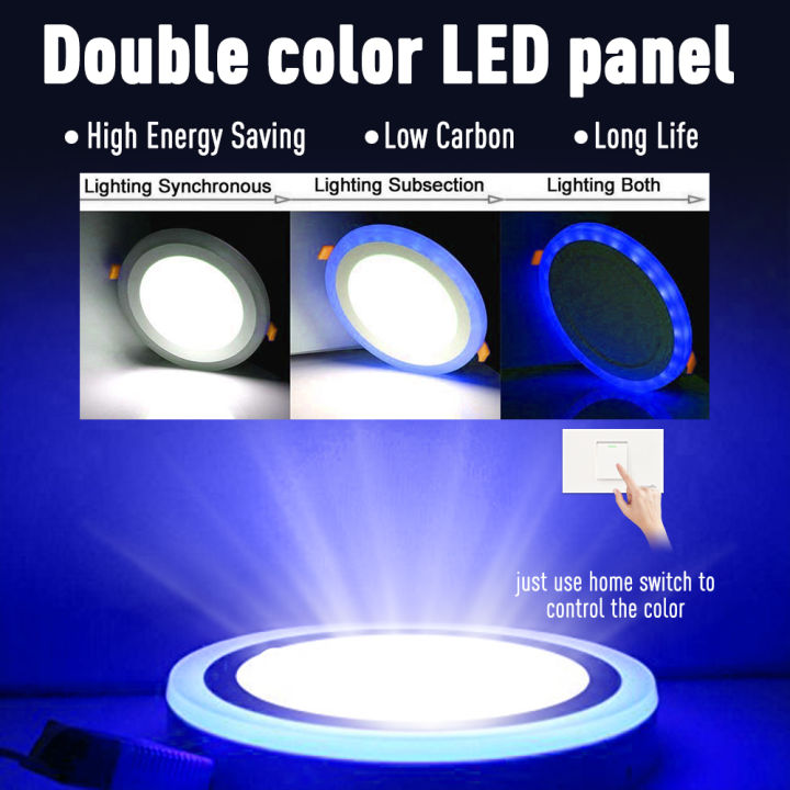 3 Modes 2 Color LED TriColor Pin Light 6W 9W Round Recessed Pinlight ...