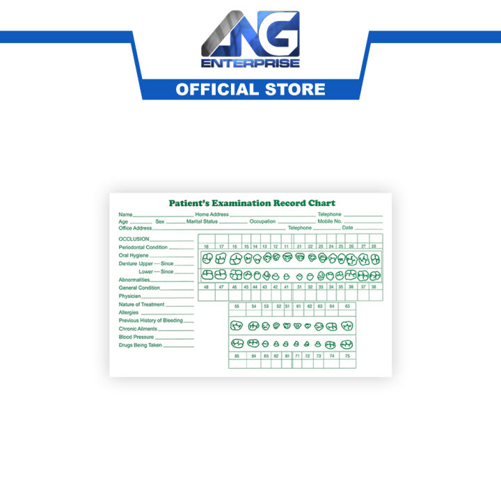 Fast send Patients Examination Record Chart High Quality Print | Lazada PH