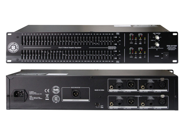 Stereo Equalizer 31x2 Band TEQ-231SW TOPP PRO | Lazada.co.th