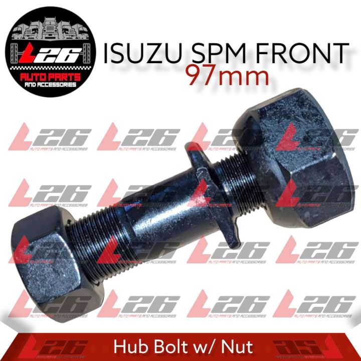 Isuzu SPM HUB BOLT W/ NUT FRONT 97mm | Lazada PH
