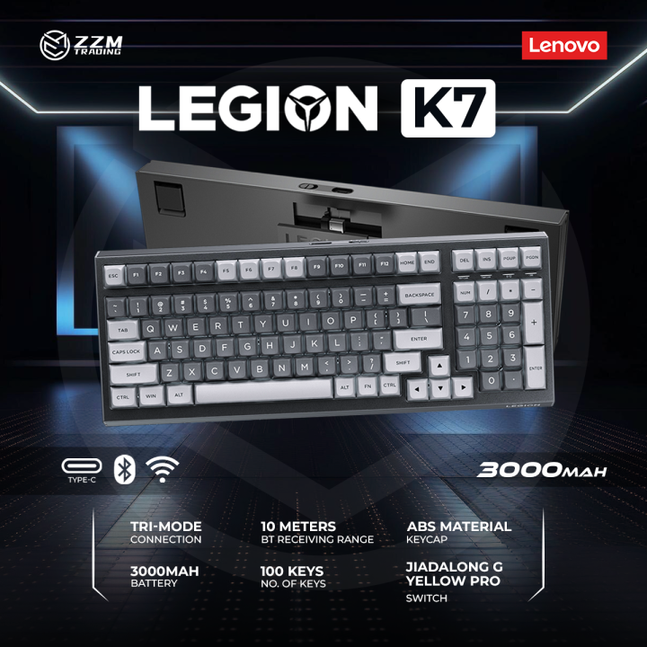 Legion Savior K7 Mechanical/Gaming, Phantom Black Keyboard Bluetooth ...