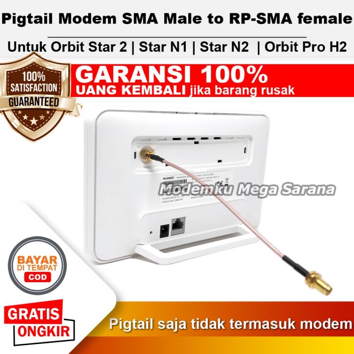 Pigtail Modem Router Telkomsel Orbit Pro H2 - SMA Male Single Port | Lazada Indonesia