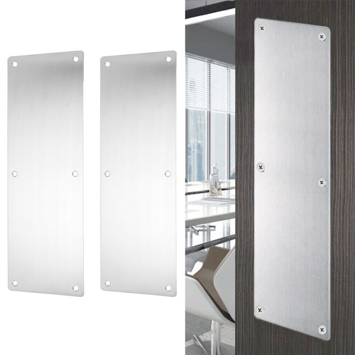 2Pcs Door Push Plate Kick Plate Interior Or Exterior Door Protection ...