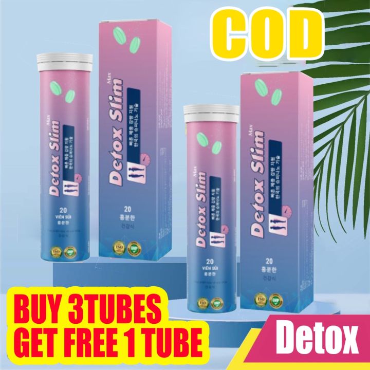 【BUY 3 FREE 1=4BOX】Original Detox Slim Slimming Effervescent Tablets ...