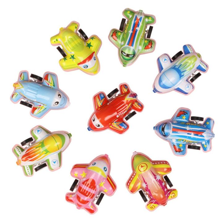 PTOUTS 10PCS Plastic Aircraft Birthday Gift Mini Gifts Classic Airplane ...