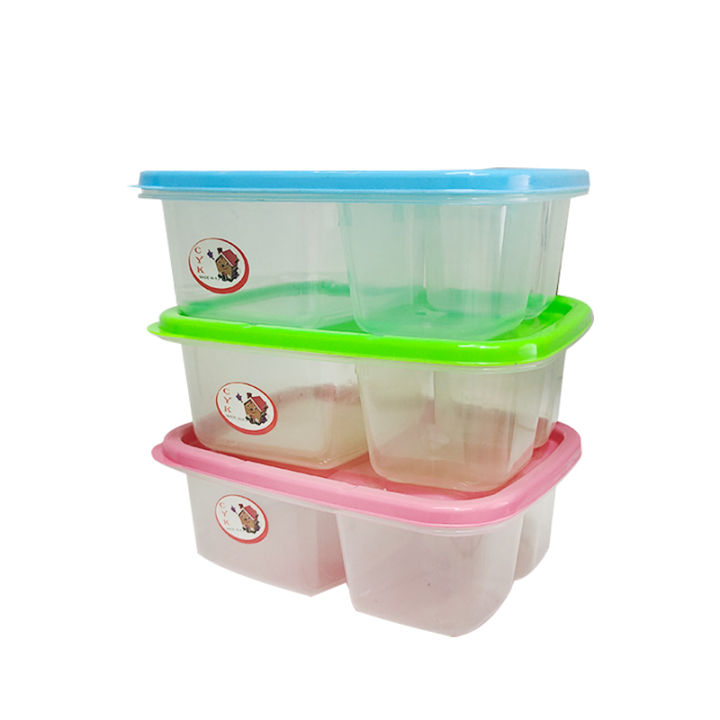 CYK-2025 Lunch Box With Divider Plasticware With Cover Food Container ...