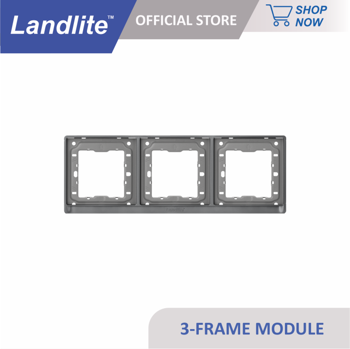 LANDLITE 3-MODULE FRAME ( LWD-Q6-3FR GRY ) | Lazada PH