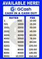 GCASH RATES - PVC/Laminated Signage - A4 Size high quality print ...