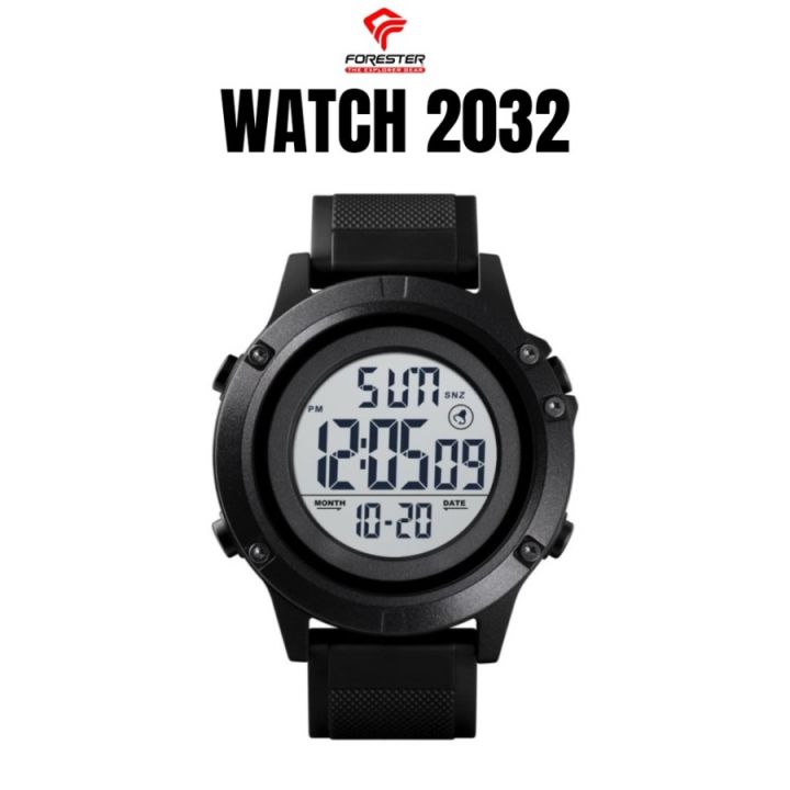 Forester Jam Tangan Digital Pria 2032 Watch Water Resistant | Lazada ...